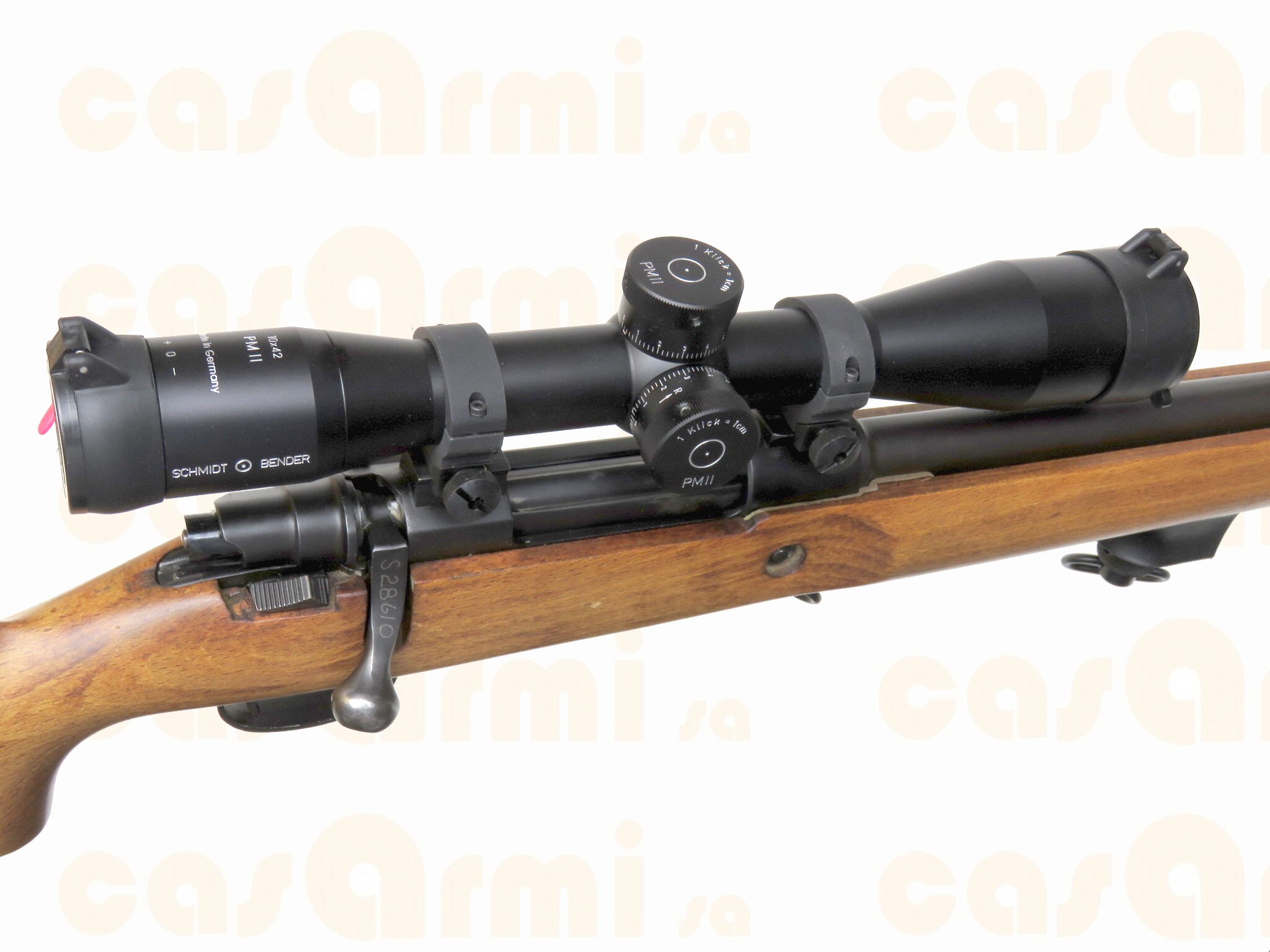 Parker Hale mod. M82, ottica Schmidt & Bender PMII 10x442, con valigia ...